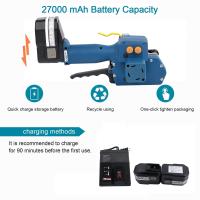 China Industrial 5 Seconds Battery Powered Plastic Strapping Tool PP PET Poly Strapping Machine for sale