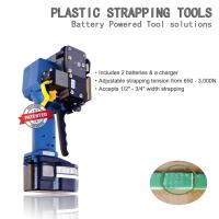 China Electric Battery Powered Plastic Strapping Tool PP PET Strapping Seal Making Machine for sale