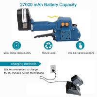 China 12mm 19mm PP PET Battery Powered Plastic Strapping Tool Carton Pallet Electric Binding Machines for sale