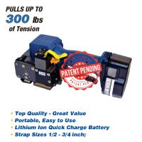 China 12mm 19mm PP PET Battery Powered Plastic Strapping Tool Carton Pallet Electric Binding Machines for sale