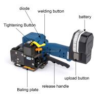 China 120mm/S Battery Powered Plastic Strapping Tool Strapping Hand Tool For 1/2in 3/4in PP PET Straps for sale