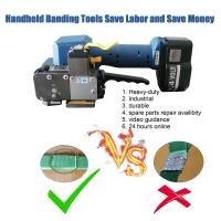 China Electric Strapping Tool Handheld Strapping Machine for PP/PET Belt Welding Strapping Tool with 650-3000N Adjustable Tension for sale