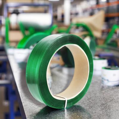 China Industrial PET Strapping with Strong Tensile Strength, Low Elongation, and High Temperature Resistance for Secure Packaging for sale