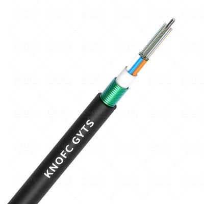 China Single Mode Outdoor Armored Fiber Optic Cable GYTS 24 Core G652D 9.5mm 105kg/km for sale