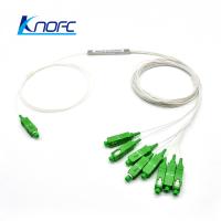 China 1x8 SC/APC Mini Steel Tube PLC Fiber Optic Splitter 1310nm 1550nm for sale