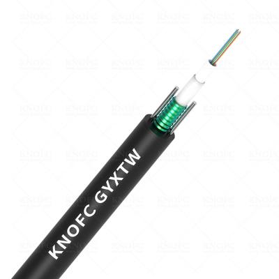 China GYXTW Armoured Cable 12core Single Mode Overhead Armored Optic Fiber Cable for sale