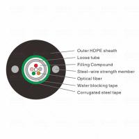 China GYXTW Armoured Cable 12core Single Mode Overhead Armored Optic Fiber Cable for sale