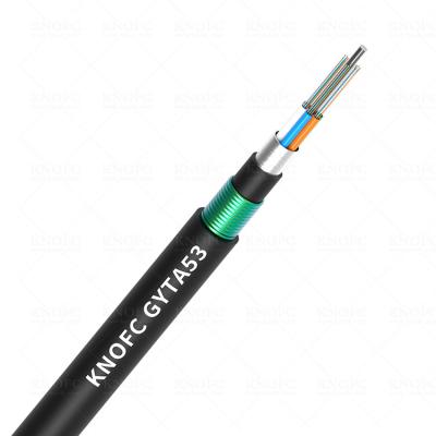 China GYTA53 Underground Fiber Cable 48 core Double Jacket Double Armored for sale