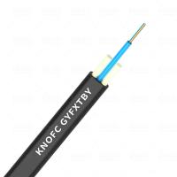 China 12 Core G652D HDPE Jacket Aerial GYFXTBY Flat Drop Fiber Cable 5x8mm for sale