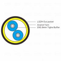 China G652D 2 Core Armoured Cable GJYWFJH FTTA Optic Fiber Cable for sale