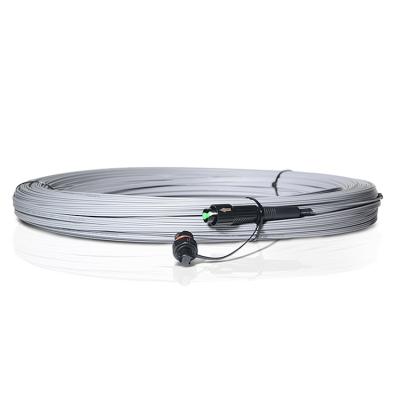 China Drop Cable Fiber Optic Patch Cord 1 Core IP68 Mini SC Connector for sale