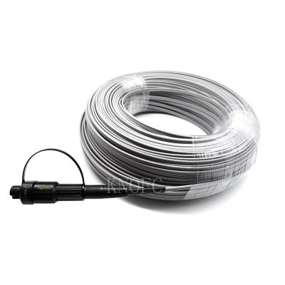 China 100M Waterproof Connector Mini SC APC Drop Fiber Optic Cable Pigtail for sale