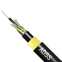 China HDPE Jacket Single Mode 200M 48 Fiber ADSS Fiber Cable for sale