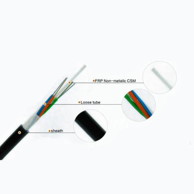China 24 Core GYFTY FRP Strength Member Aerial Optic Fiber Cable for sale