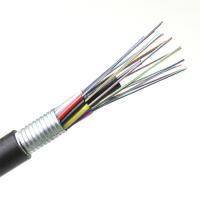 China Armored underground Single Mode 96 core fiber optic cable GYTA for sale