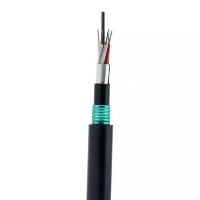 China GYTA53 144 Core Direct Burial Armored Fiber Optic Cable 14mm 190kg/km for sale