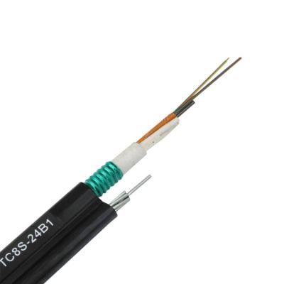 China Self-Supporting 24 Core Aerial Optical Fiber Cable GYTC8S for sale