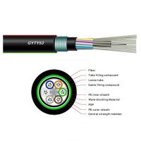 China Underground 24 Core G652D Double PE Jacket Optic Fiber Cable GYTY53 for sale