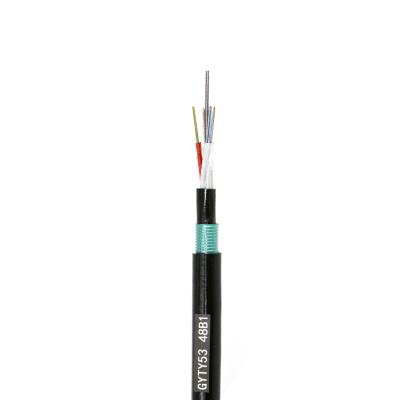China GYTY53 Underground Armoured Fiber Optic Cable 2-144 Cores Direct Burial for sale