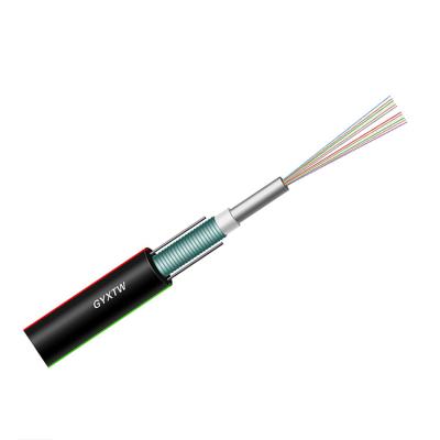 China 12 Core GYXTW Armoured Fiber Optic Cable Outdoor Single Mode 8mm Diameter for sale