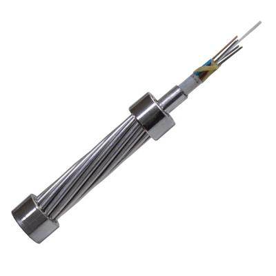China OPGW 48 Core Self Supporting Optical Fiber Composite Overhead Ground Wire for sale