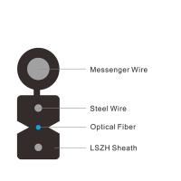 China 1 Core G657A Steel Wire LSZH Jacket Outdoor Drop Cable for sale