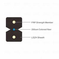 China 1 Core G657A LSZH Jacket FTTH GJXFH Indoor Drop Cable for sale