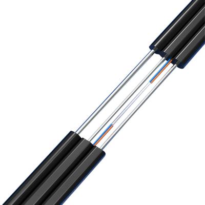 China Self Supporting Steel Wire 2F G657A Outdoor FTTH Drop Cable for sale