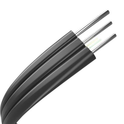 China 4 Core Self Supporting Aerial Fiber Optic Cable FTTH Drop LSZH 2.0x5.0mm for sale