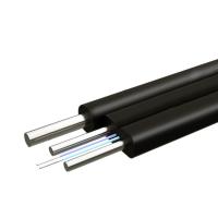 China G657A LSZH Jacket 4 Core Outdoor FTTH Drop Cable With Messenger for sale