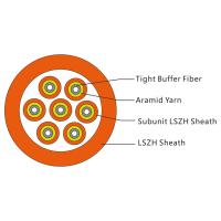China LSZH Jacket 50/125 Multimode Breakout Indoor Fiber Cable for sale