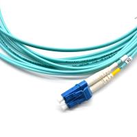 China OM3 LC-LC Multimode Duplex 2M 3M 5M Fiber Optic Patch Cord for sale