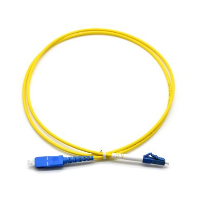 China Single Mode Simplex 2M SC/UPC-LC/UPC Optical Fiber Jumper for sale