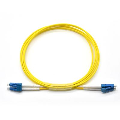 China LC to LC Fiber Patch Cable SM LC-LC Duplex Single Mode 9/125um Low Insertion Loss for sale