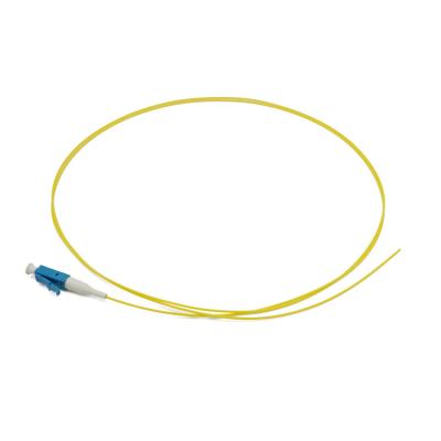 China Single Mode 1.5M Simplex LC UPC 0.9MM Fiber Optic Pigtail for sale