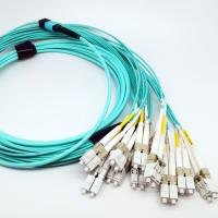 China MPO-LC Duplex 3.0mm OM3 Breakout Cable MTP MPO Patch Cord for sale
