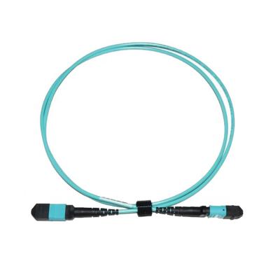 China 12F OM3 Data Center 12 Core MTP MPO Patch Cord for sale