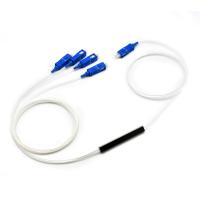 China FTTX 1x4 SC/UPC PLC 4 Way Optical Splitter for sale