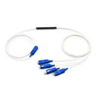 China FTTX 1x4 SC/UPC PLC 4 Way Optical Splitter for sale