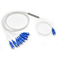 China 1x16 SC/UPC Mini Steel PLC Fiber Optic Splitter 50/50 Ratio 1310nm for sale