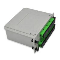 China SC APC Rack Mount Connectors Cassette 1X16 PLC Splitter Box for sale