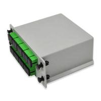 China SC APC Rack Mount Connectors Cassette 1X16 PLC Splitter Box for sale