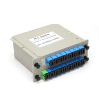 China 1x16 SC UPC PLC Fiber Optic Splitter Rack Mount Cassette 1310nm 1550nm for sale