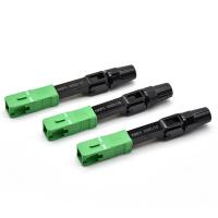 China Fiber Optic SC Connector Single Mode APC FTTH Fast Connector for sale