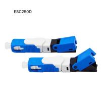 China ESC250D SC UPC Fast Connector FTTH Fiber Optic Quick Connector for sale