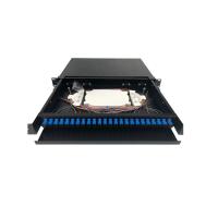 China SC Fibre Patch Panel Rack Mount 1U Fiber Optic Terminal Box for sale