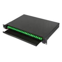 China ODF 1U Optical Fiber Terminal Box Rack Mount Patch Panel for sale