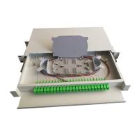 China ODF 1U Optical Fiber Terminal Box Rack Mount Patch Panel for sale