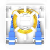 China FTTH 86 Box Fiber Access Terminal Wall Socket 2 Core SC APC for FTTO FTTD for sale