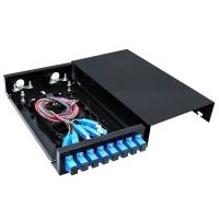 China FTTX Network SC 8 Port Patch Panel Wall Mount Fiber Optic Terminal Box for sale